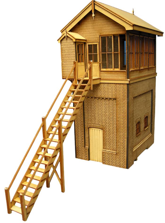 Type 5 Size D Tall LNWR Signal Box - in 7mm – Rail Model
